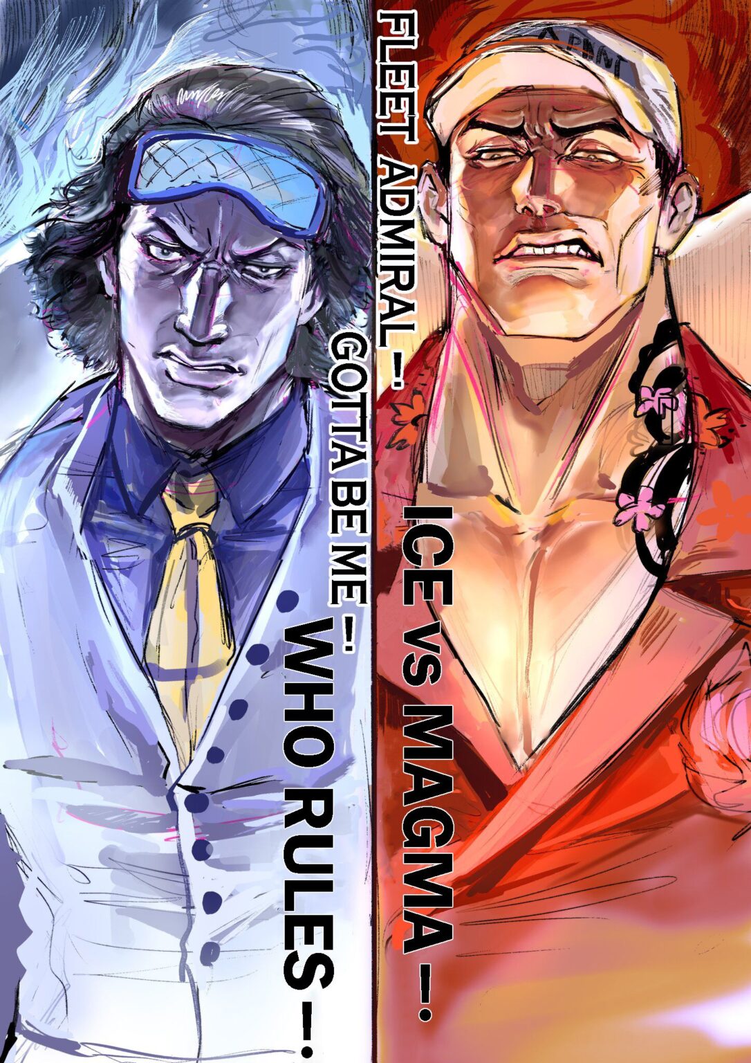 Akainu vs Aokiji full fight that fans wanted to see all along | Retrology